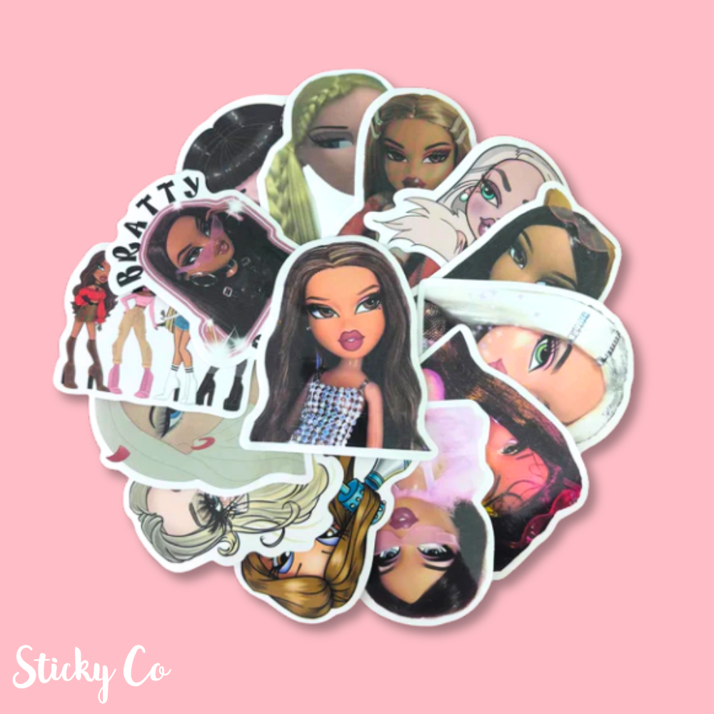 Bratz Doll Inspired Stickers | Bundle of 15 – Sticky Co